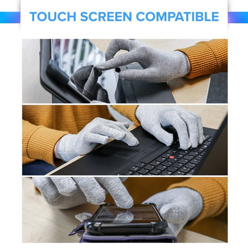 DefenderShield EMF Protection Gloves - Touchscreen Compatible