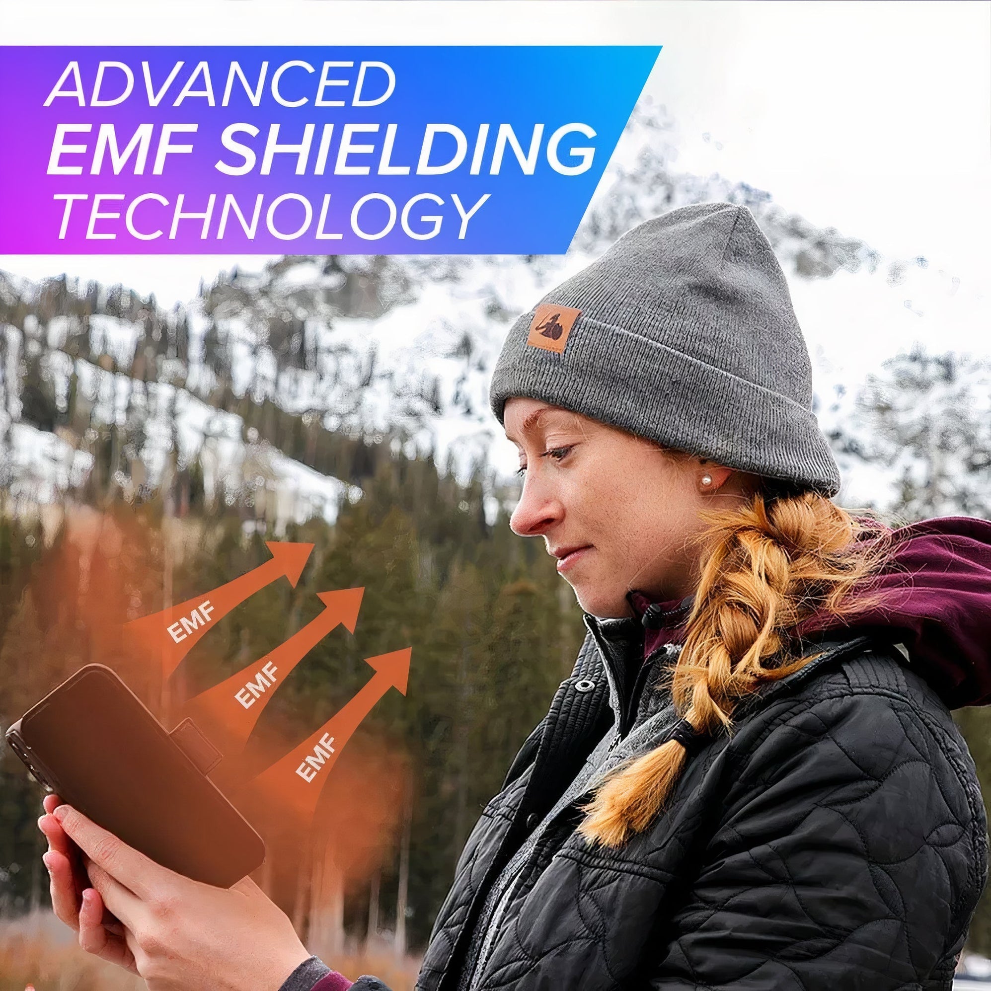 DefenderShield® Faraday Beanie - EMF Protection | Stay Warm & Safe