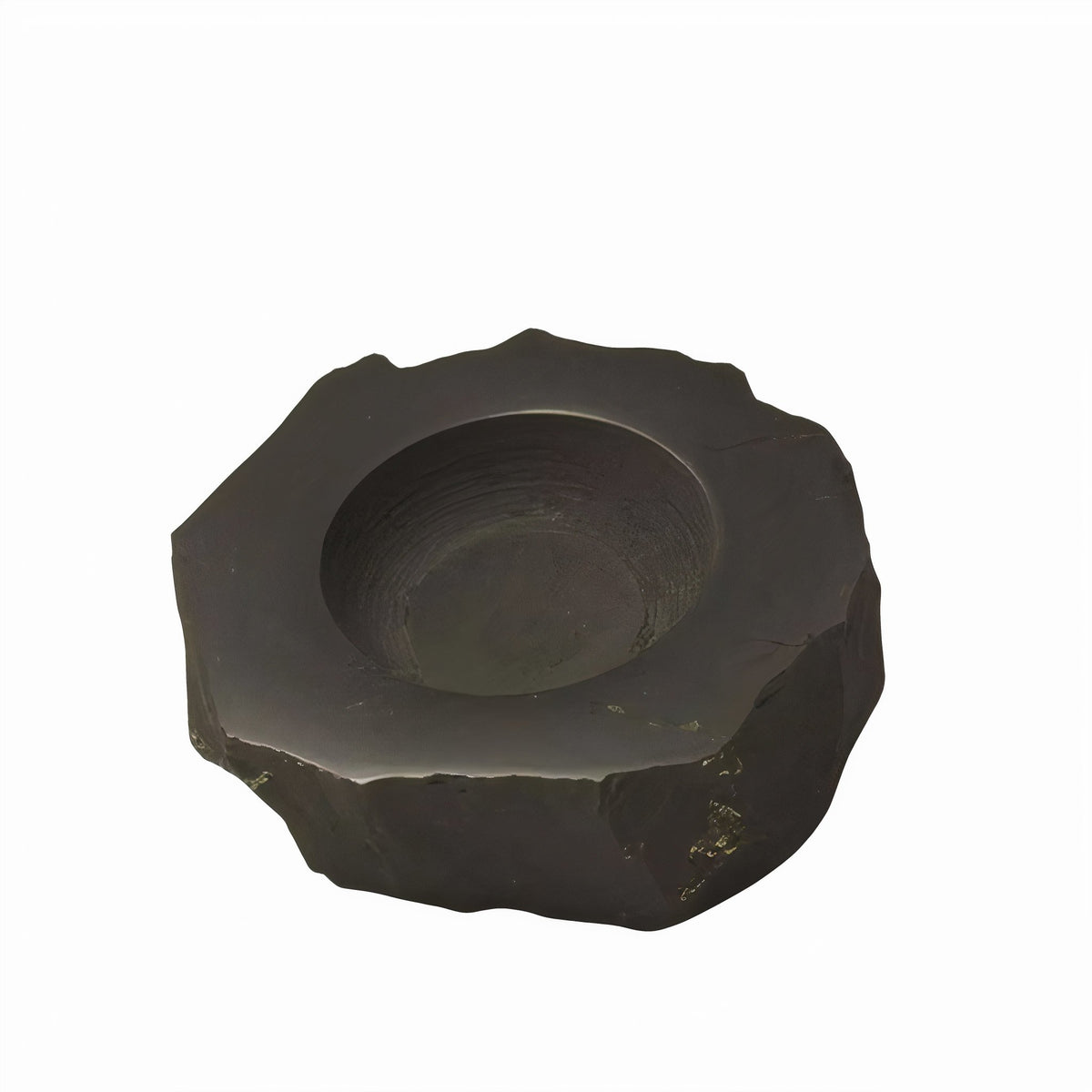 Shungite Candle Holder - EMF Protection | 60x60x40mm Decor