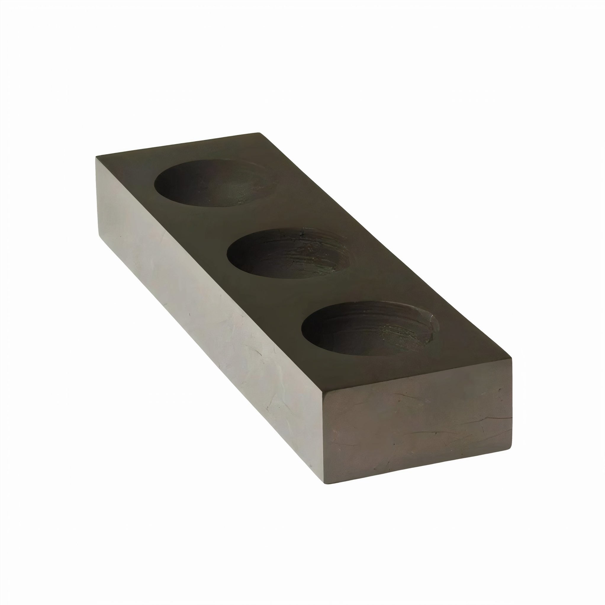 Shungite Triple Carbon Candle Holder | Anti-Radiation